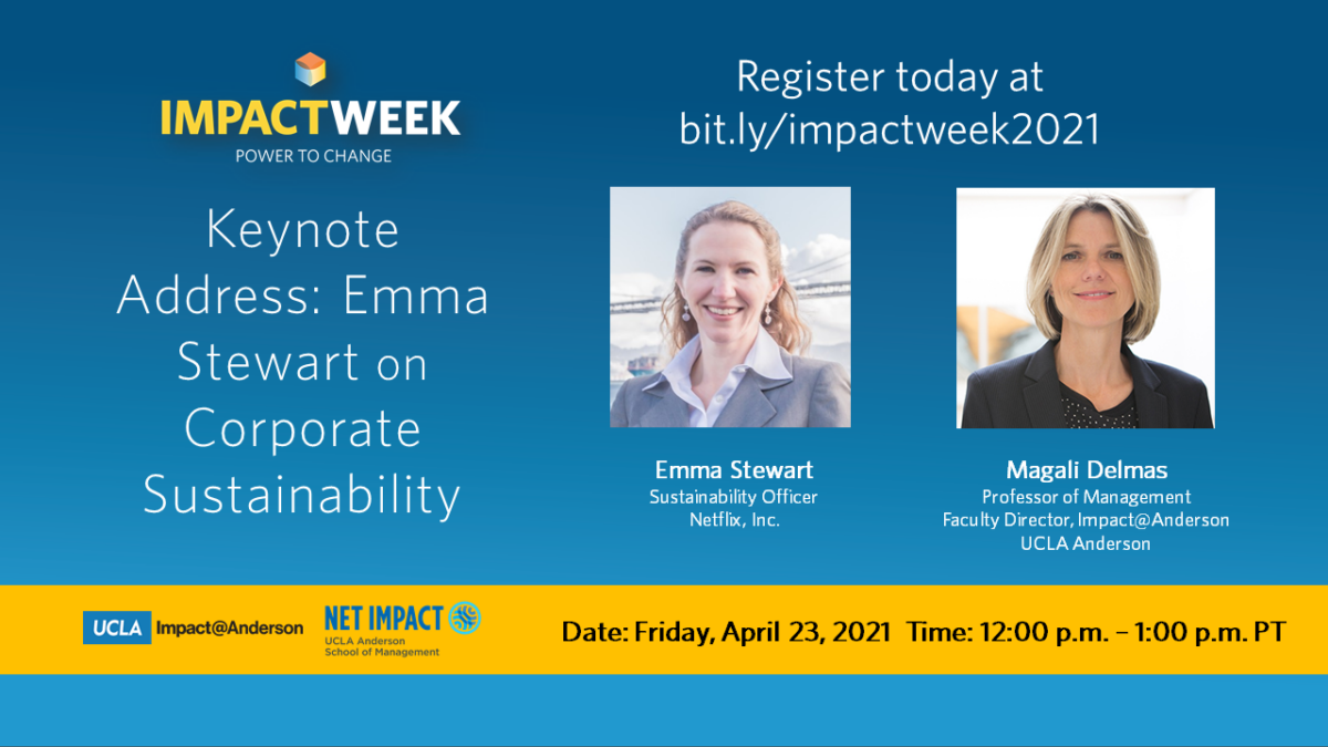 Emma Stewart on Corporate Sustainability | UCLA Sustainability