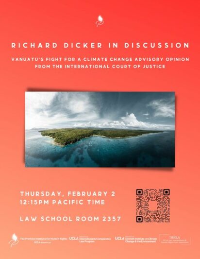 Richard Dicker in Discussion on Vanuatu’s Fight