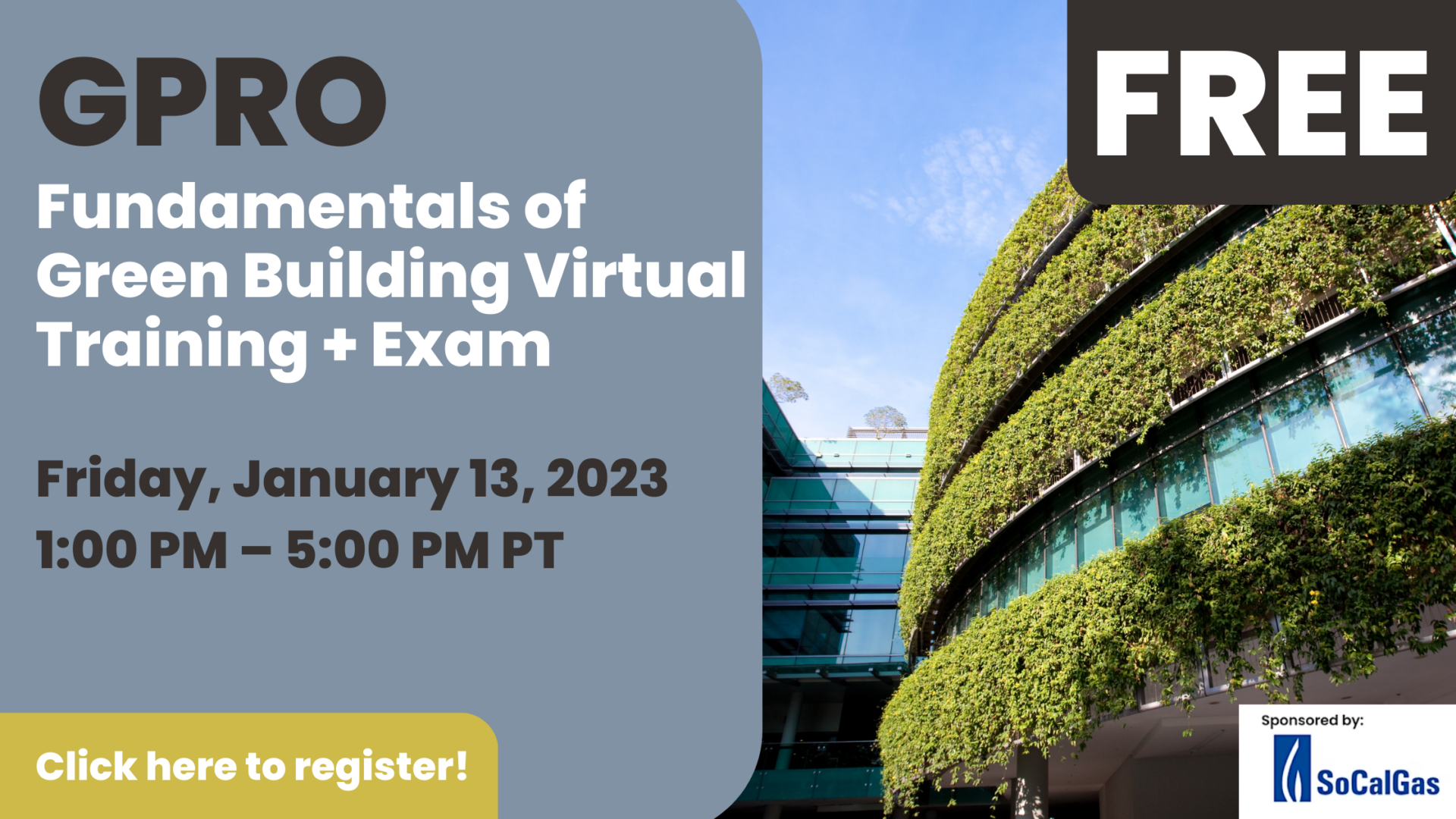 GPRO Fundamentals of Green Building Virtual Training + Exam