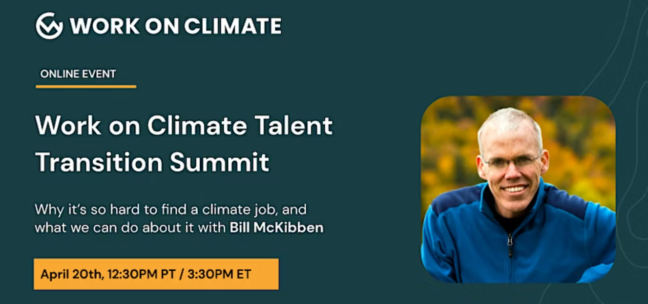 Work On Climate Talent Transition Summit