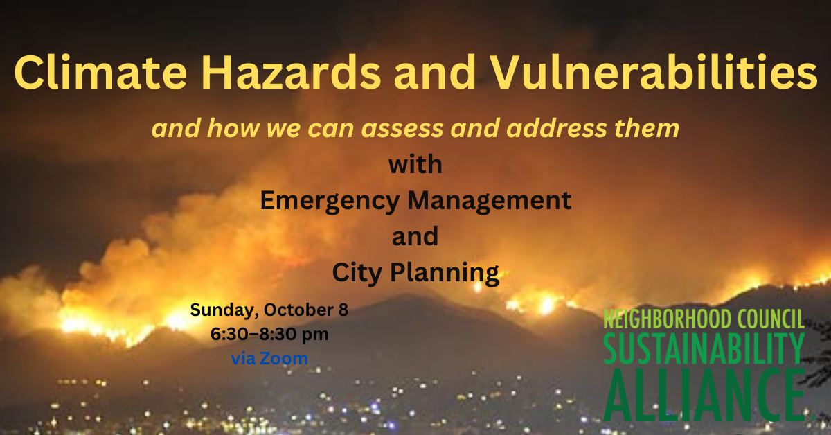 Los Angeles Climate Hazards and Vulnerabilities