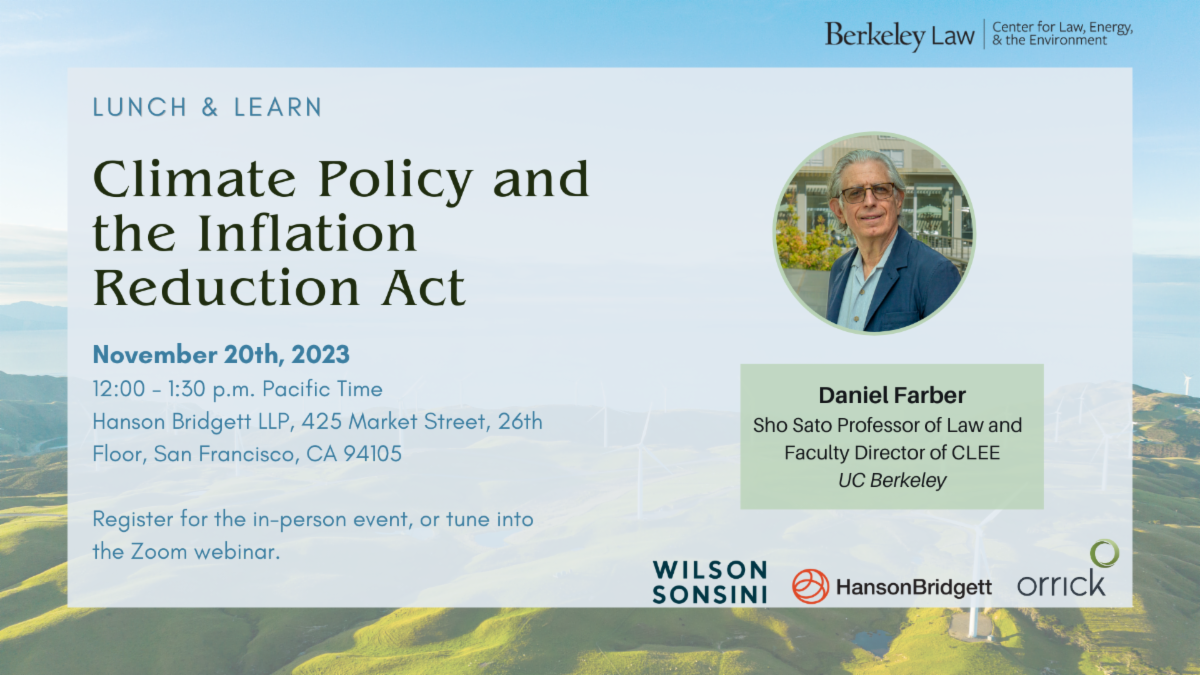 Climate Policy and the Inflation Reduction Act