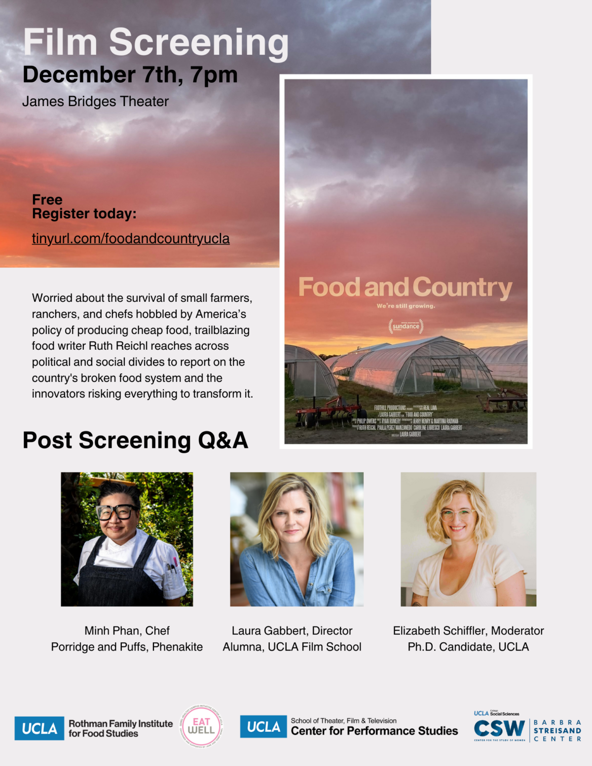 Film Screening and Discussion: Food and Country