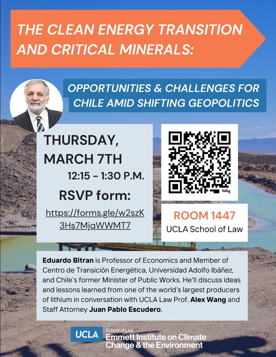 Clean Energy Transition and Critical Minerals for Chile