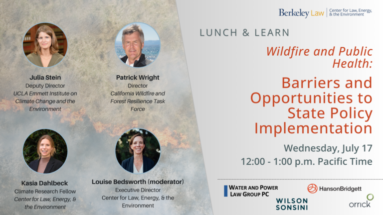 Wildfire and Public Health: Barriers and Opportunities